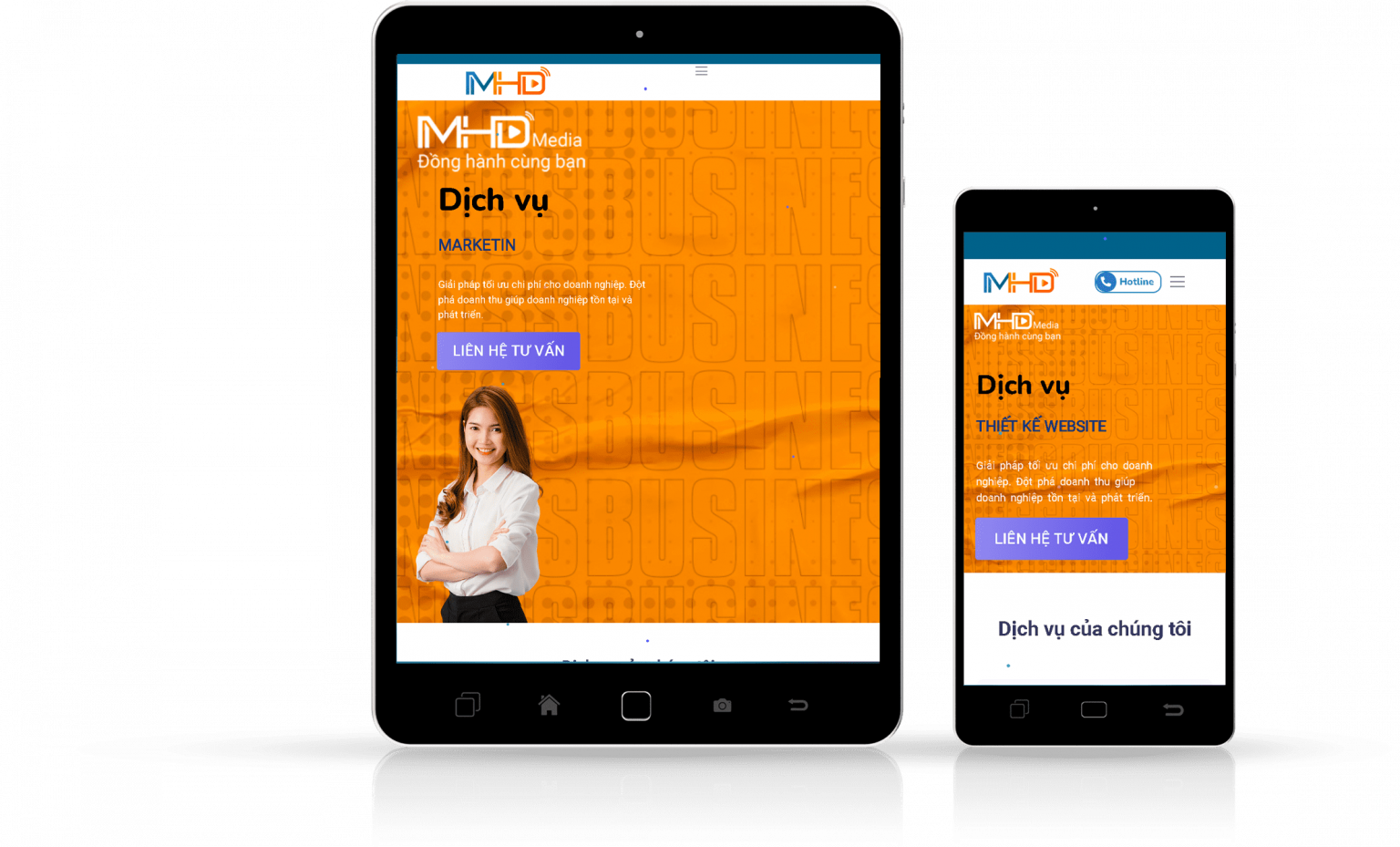 Dịch vụ thiết kế website chuyên nghiệp bảo mật cao năm 2025 - MHD Media