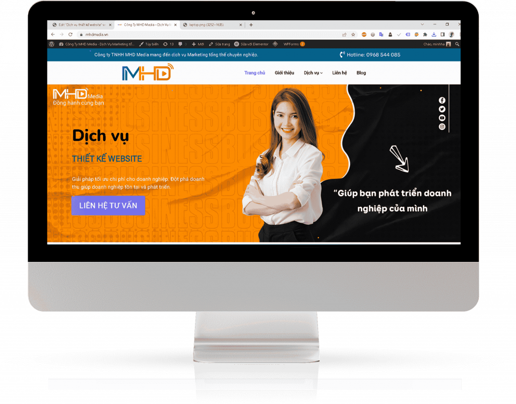 Dịch vụ thiết kế website chuyên nghiệp bảo mật cao năm 2025 - MHD Media